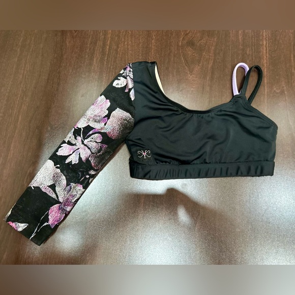 Kandi Kouture | Other | Kandi Kouture Cl Onesleeve Dance Crop Top Black ...
